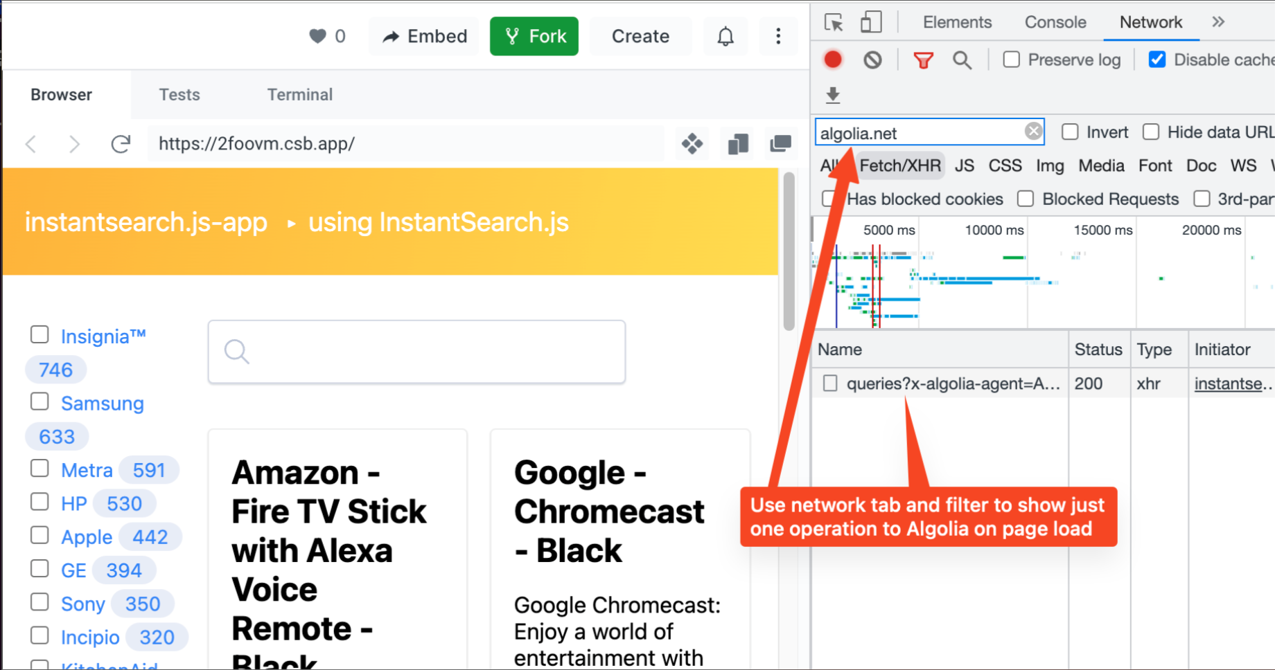Why do I see two API search request calls to Algolia on page load? – Algolia