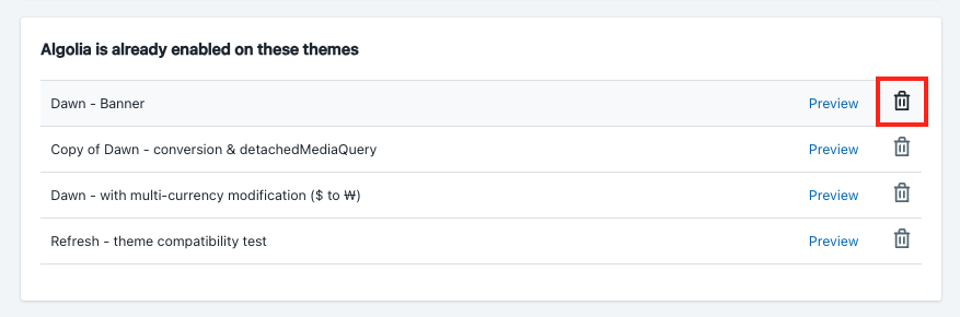 [Shopify] How can I upgrade my theme to have Algolia Search app block with the 'no theme ...
